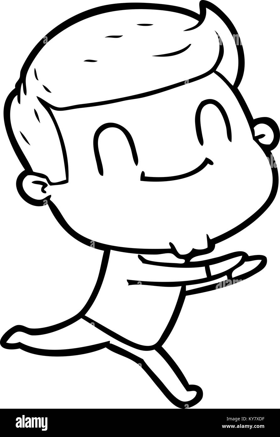 cartoon friendly man Stock Vector Image & Art - Alamy