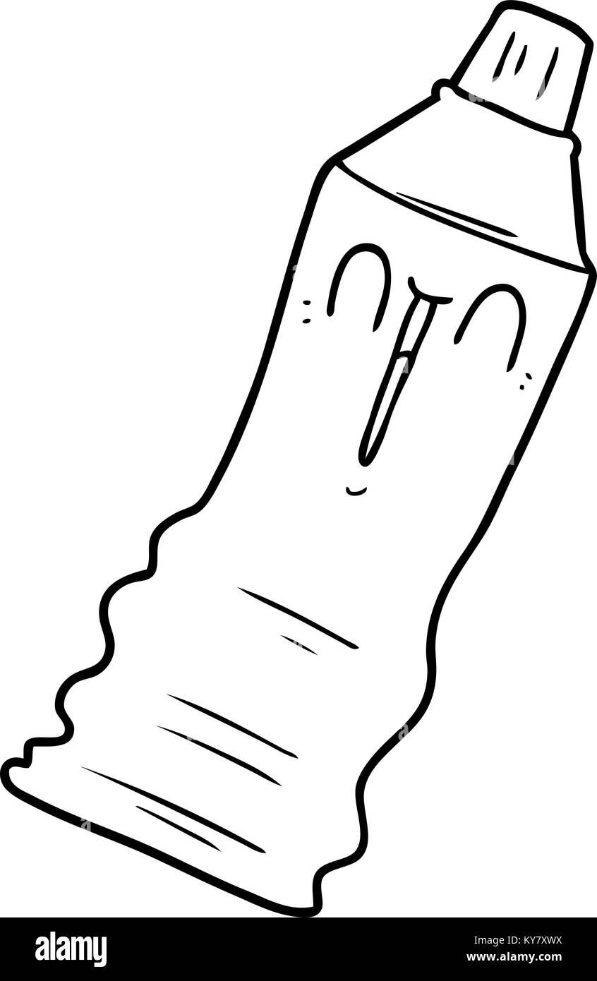 cartoon toothpaste tube Stock Vector Image & Art - Alamy