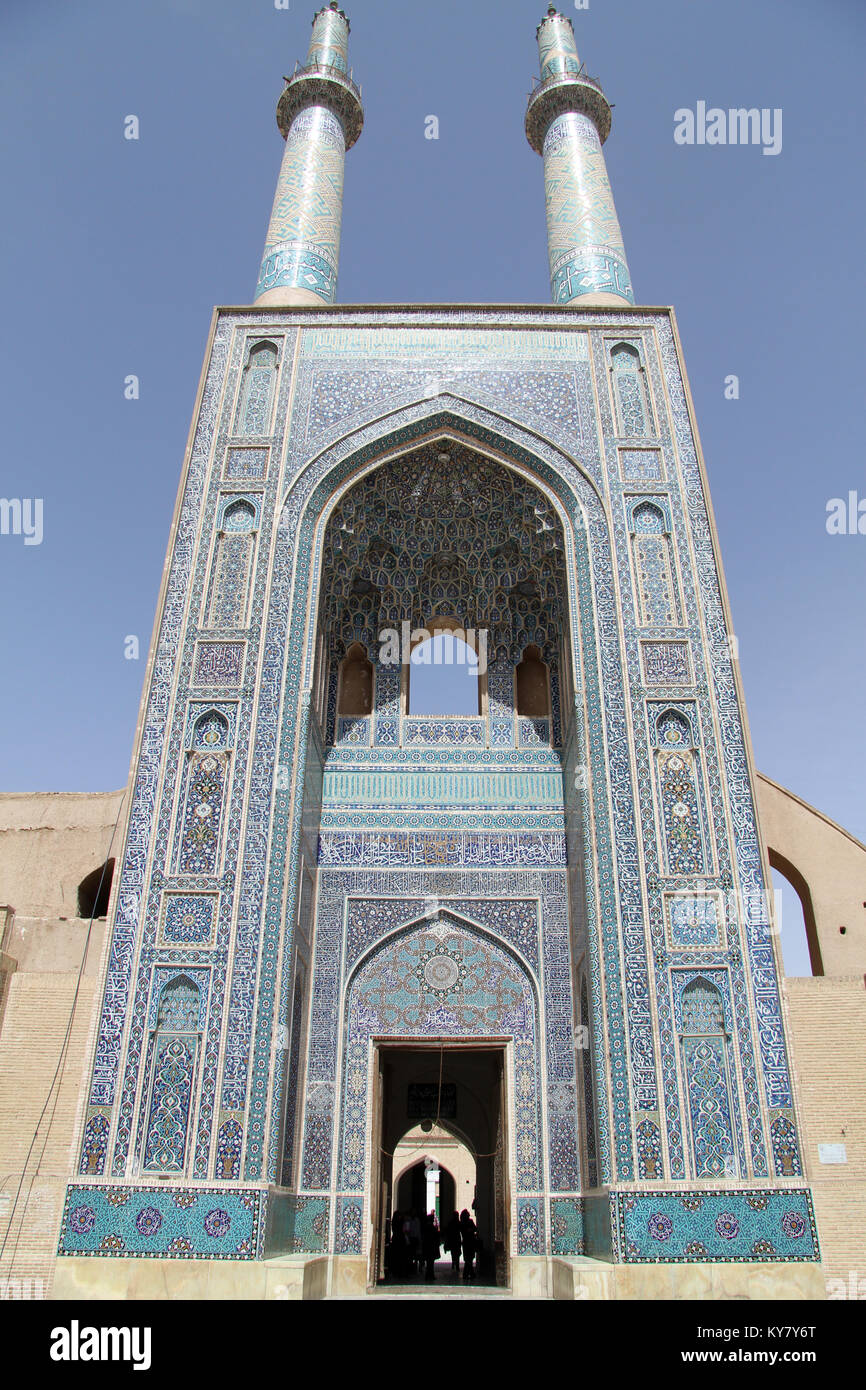 Jame mosque in Yazd, Iran Stock Photo - Alamy