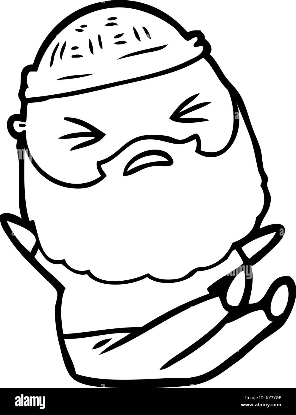 cartoon man with beard Stock Vector Image & Art - Alamy