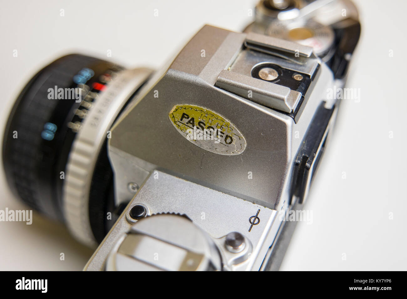 Vintage 35mm Film Camera Controls Stock Photo - Alamy