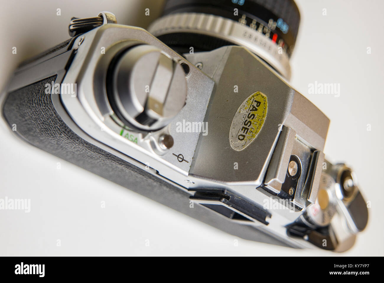 Vintage 35mm Film Camera Controls Stock Photo - Alamy