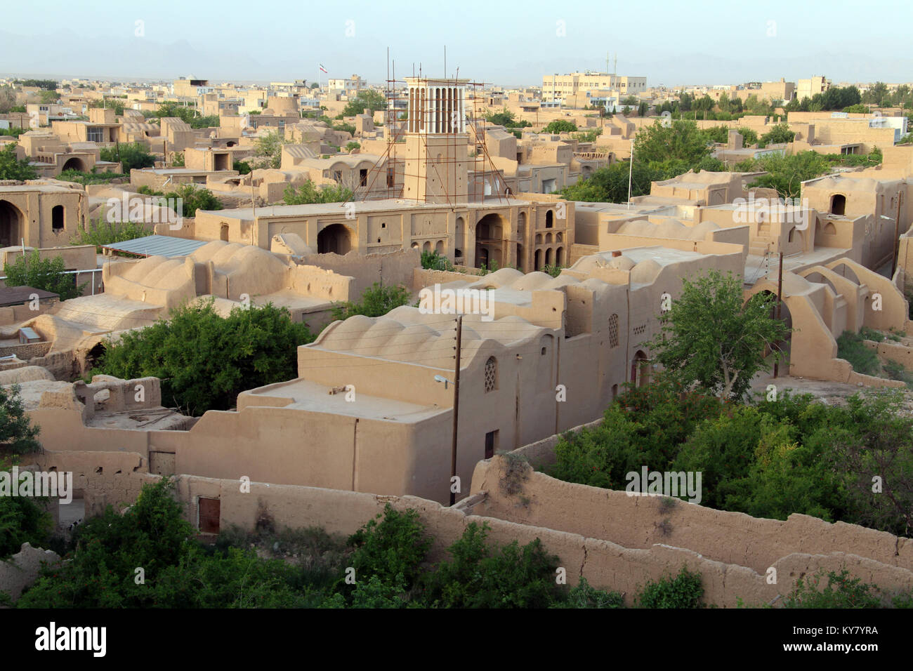 View of old town Meybod, Iran Stock Photo - Alamy