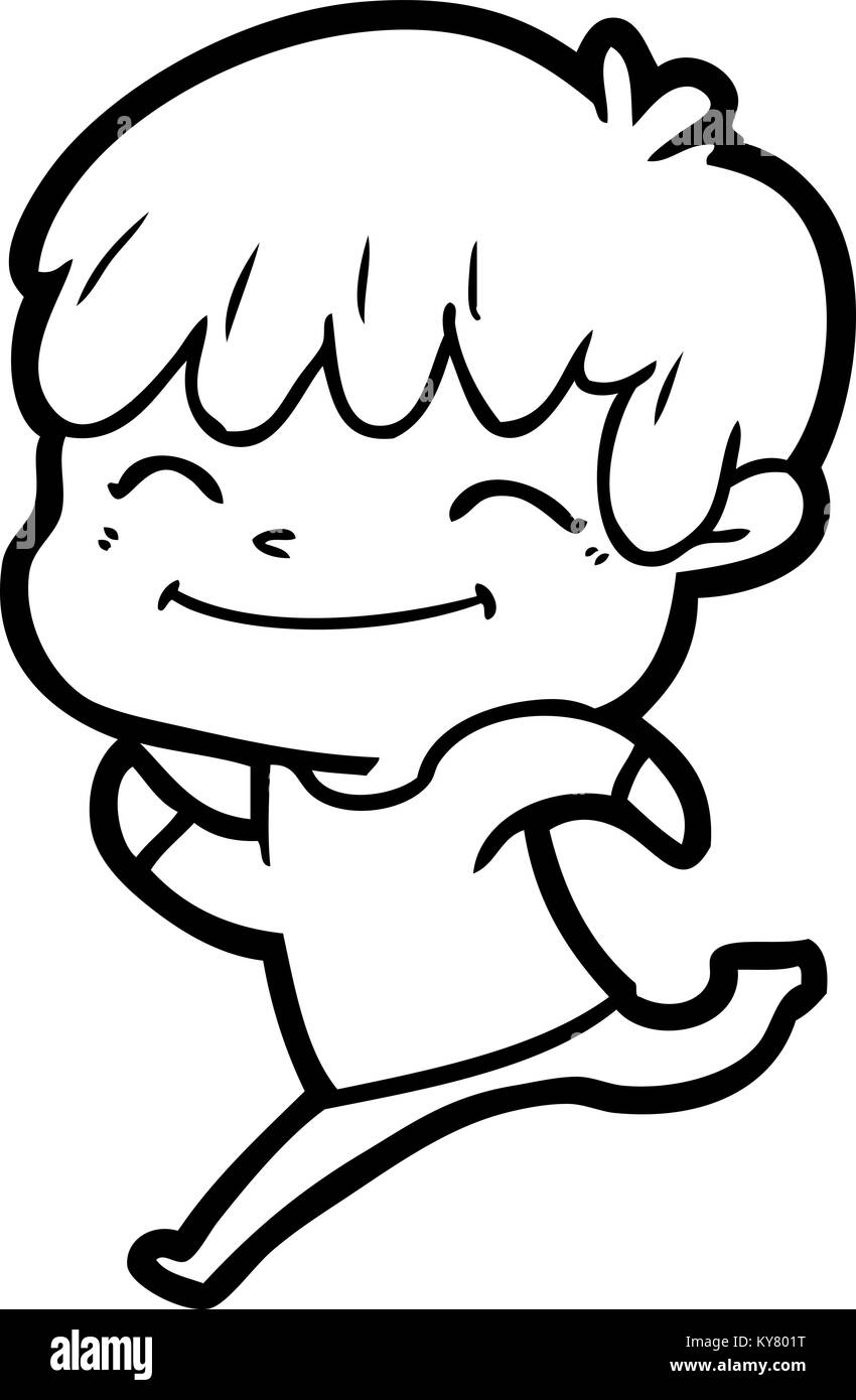 cartoon happy boy Stock Vector Image & Art - Alamy