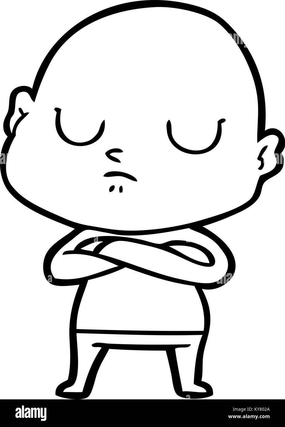 cartoon bald man Stock Vector Image & Art - Alamy