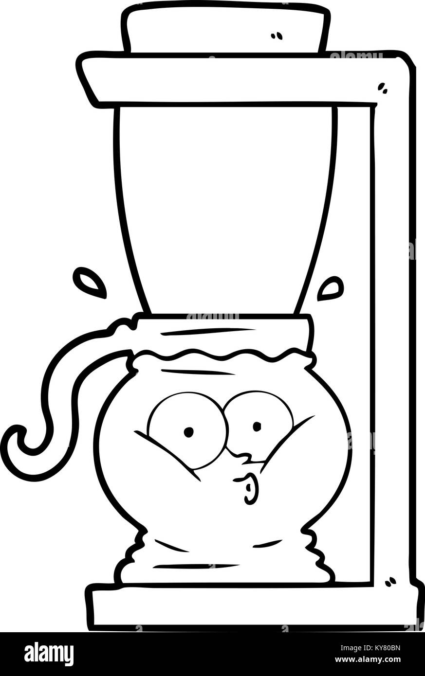 cartoon filter coffee machine Stock Vector Image & Art - Alamy