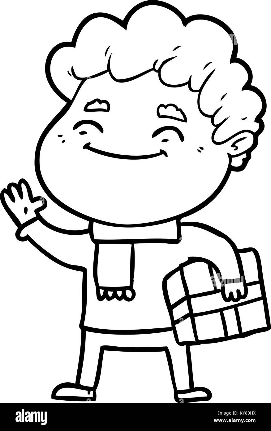 cartoon friendly man Stock Vector Image & Art - Alamy