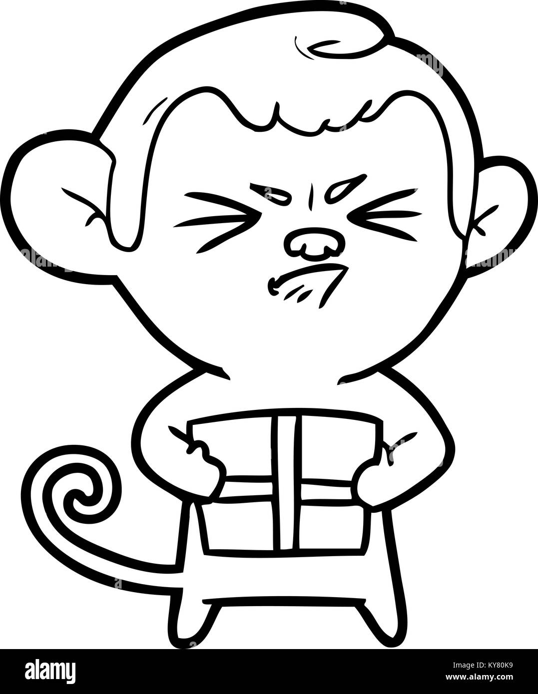 cartoon angry monkey Stock Vector Image & Art - Alamy