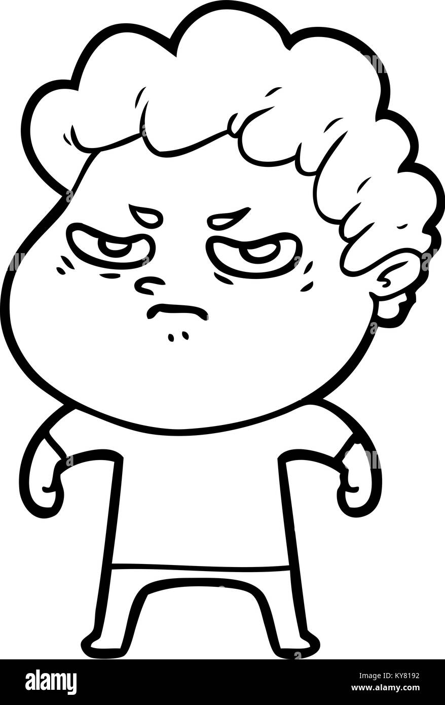 cartoon angry man Stock Vector Image & Art - Alamy