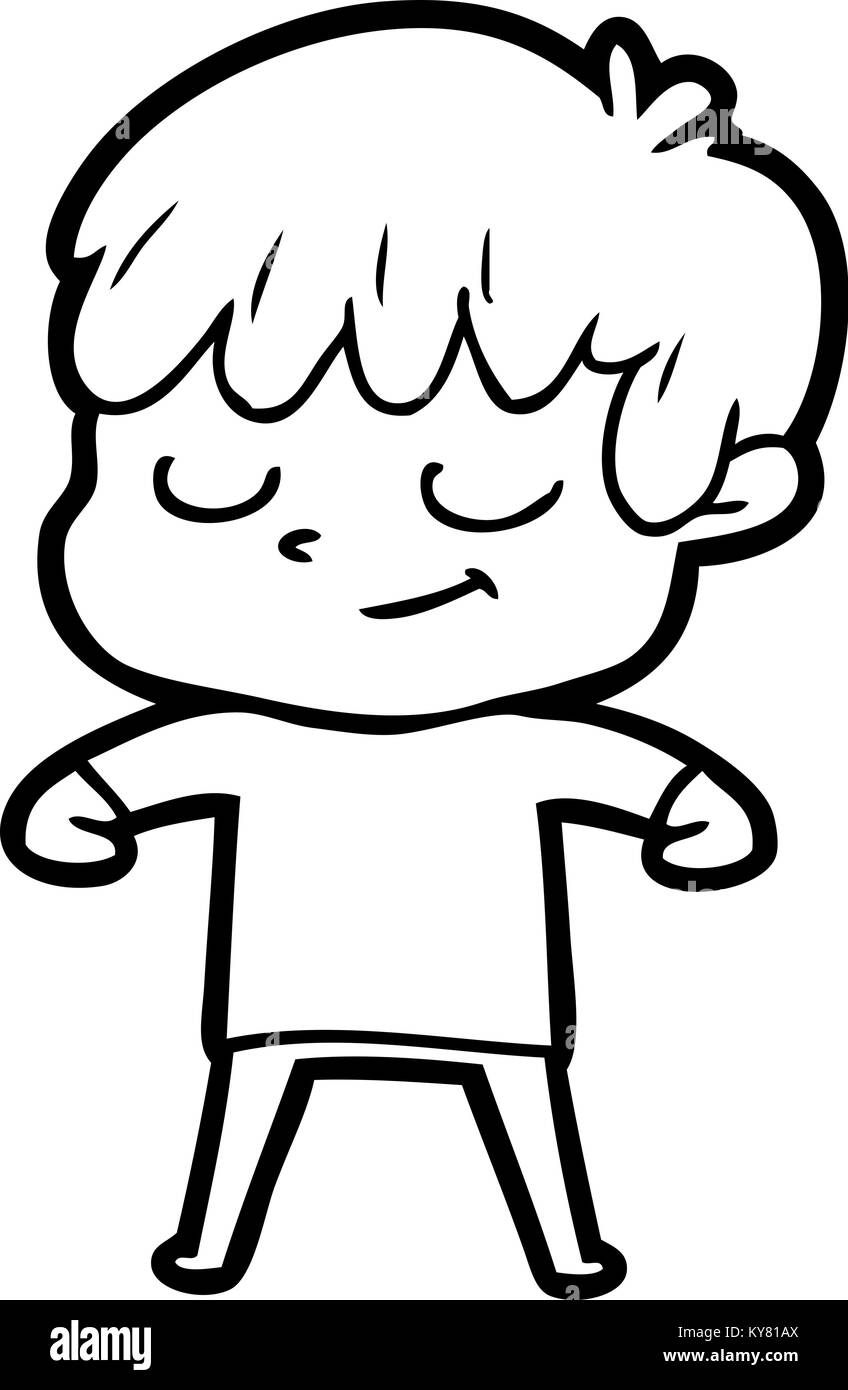 cartoon happy boy Stock Vector Image & Art - Alamy