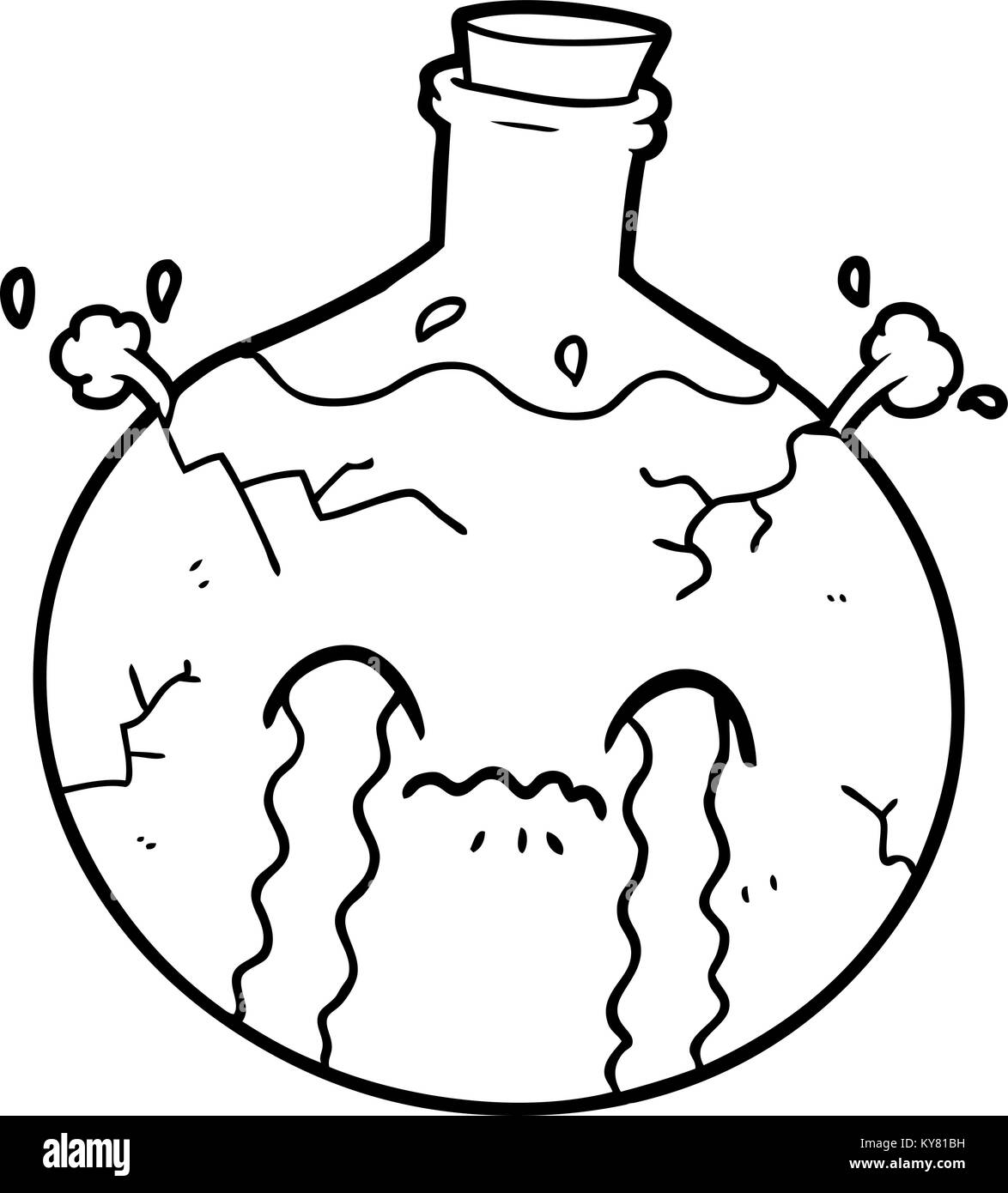 cartoon cracking potion Stock Vector Image & Art - Alamy