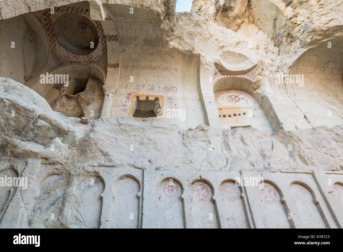 Inside Cappadocia cave church Stock Photo - Alamy
