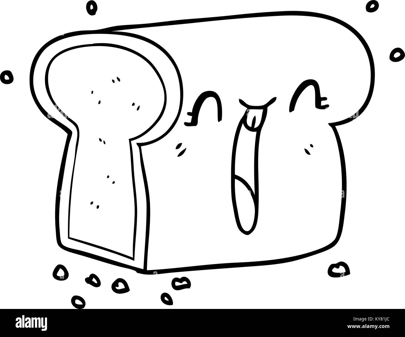 cartoon laughing loaf of bread Stock Vector Image & Art - Alamy