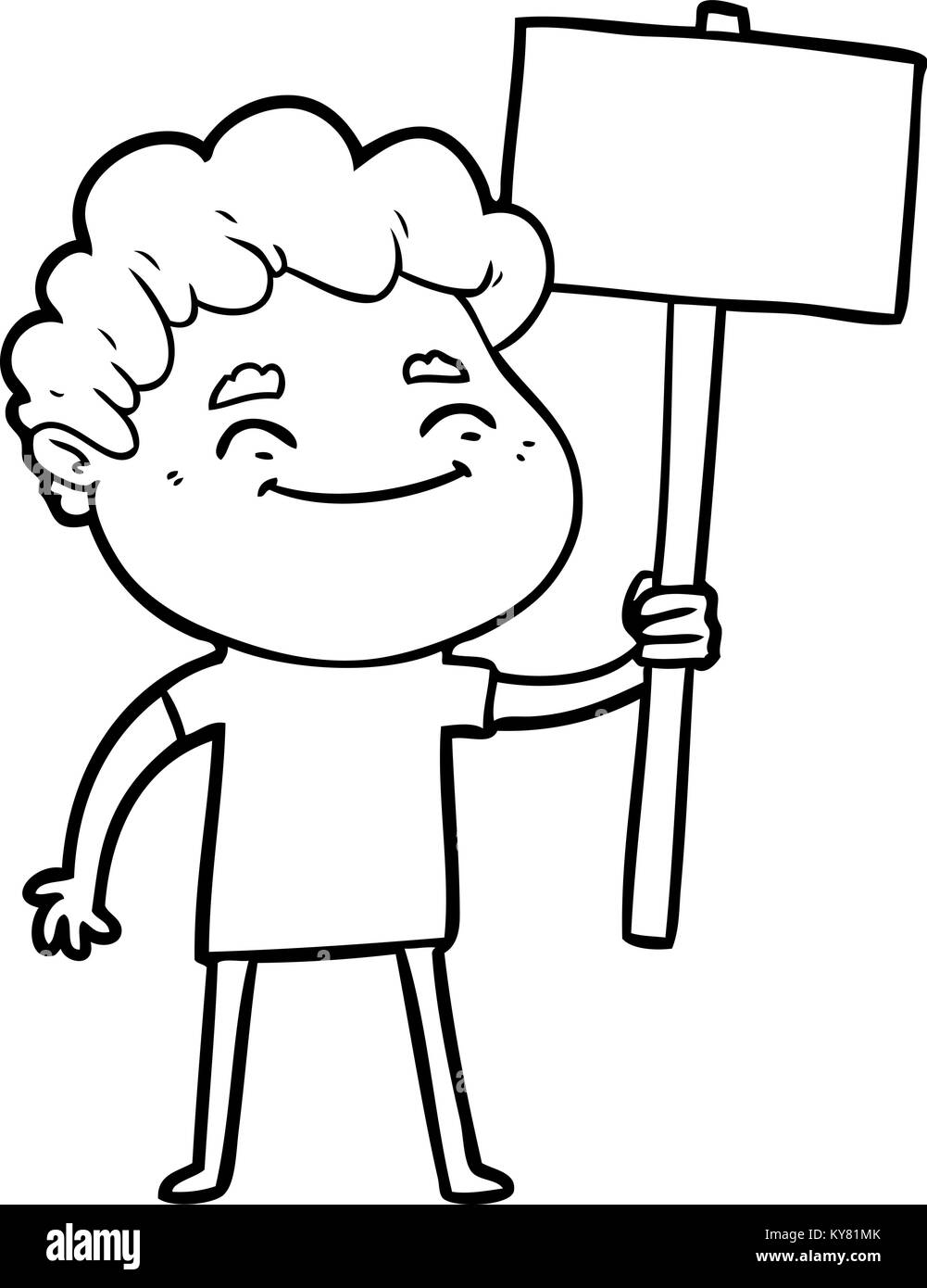 cartoon friendly man Stock Vector Image & Art - Alamy