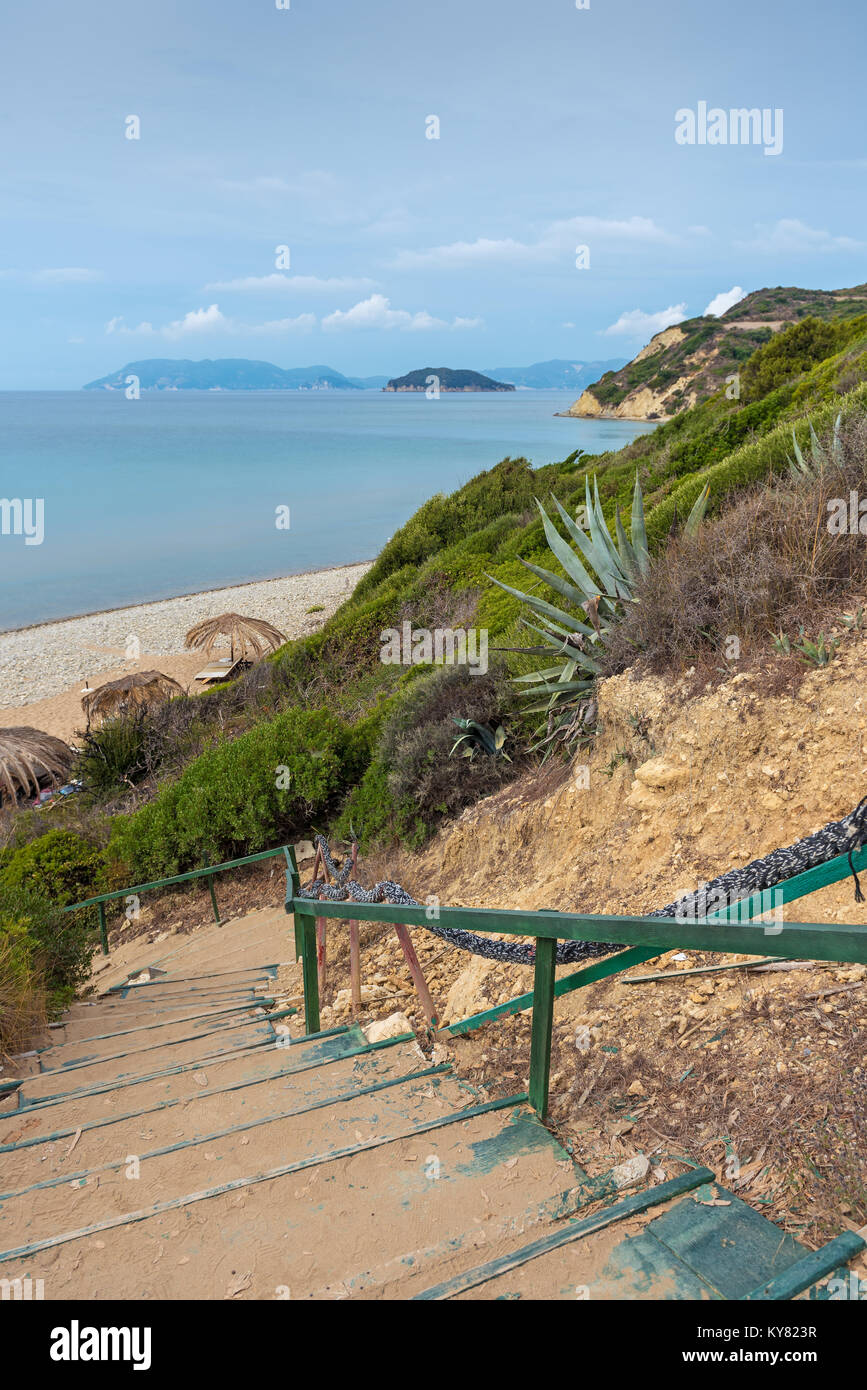 Gerakas beach, one of the most attractive beaches of Zakynthos. Greece ...