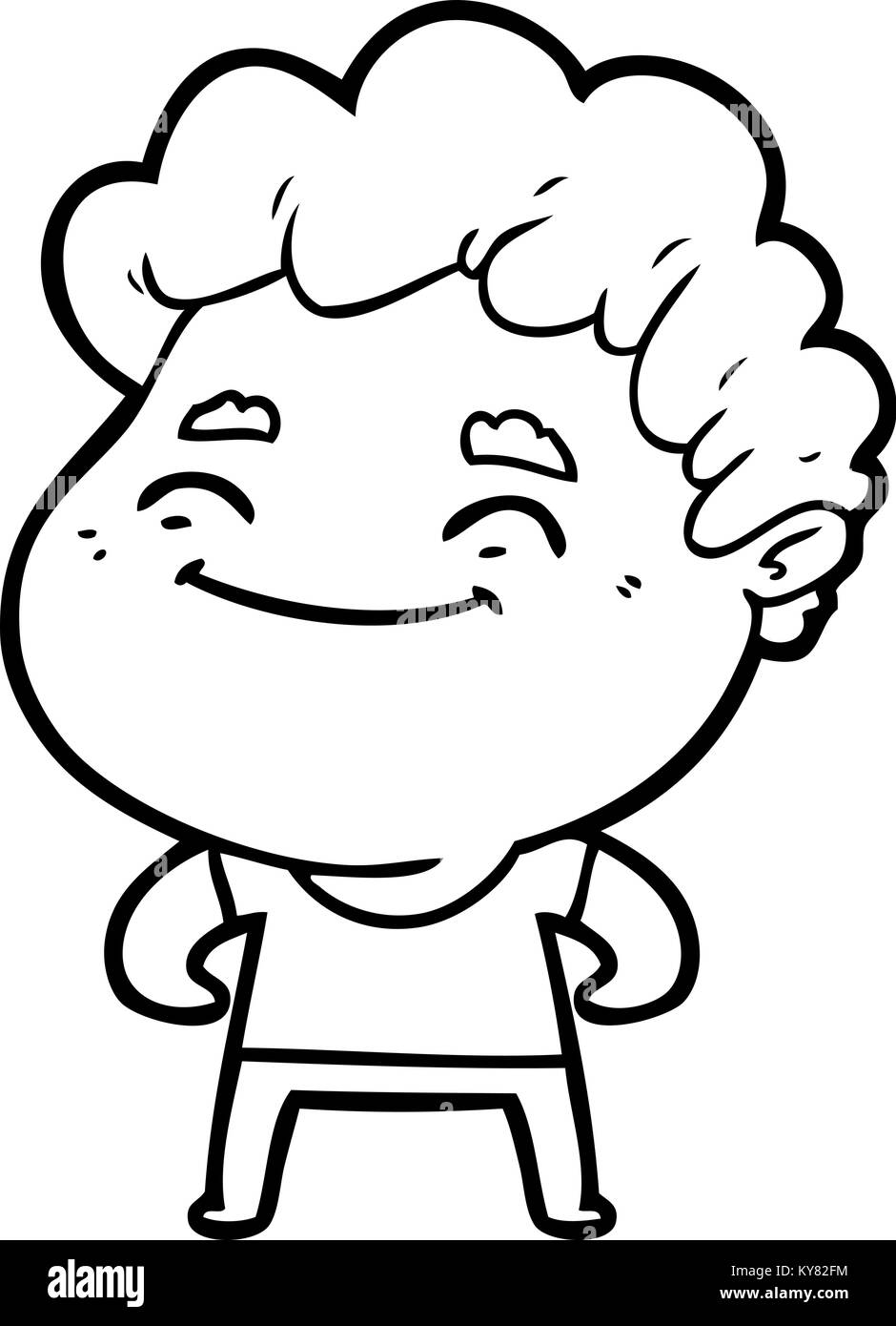cartoon friendly man Stock Vector Image & Art - Alamy