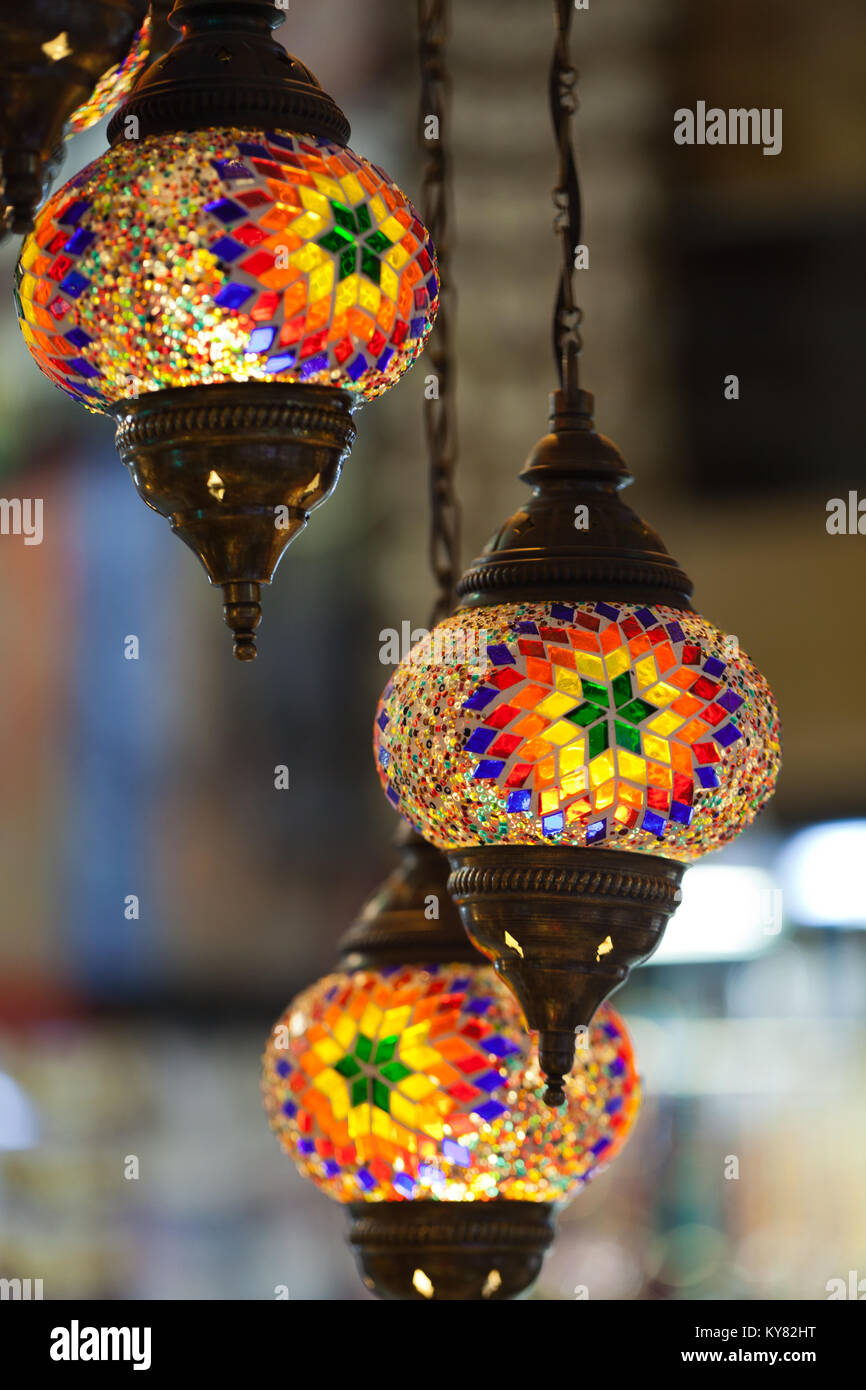 Traditional Vintage Turkish Lamp Stock Photo - Alamy