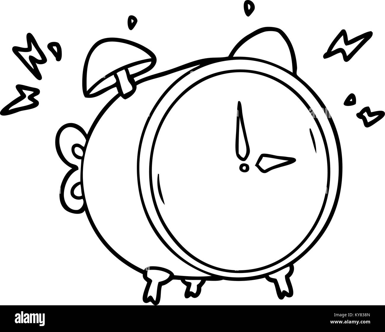 cartoon ringing alarm clock Stock Vector Image & Art - Alamy
