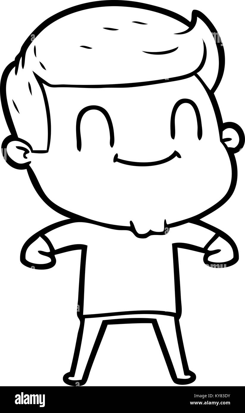 cartoon friendly man Stock Vector Image & Art - Alamy