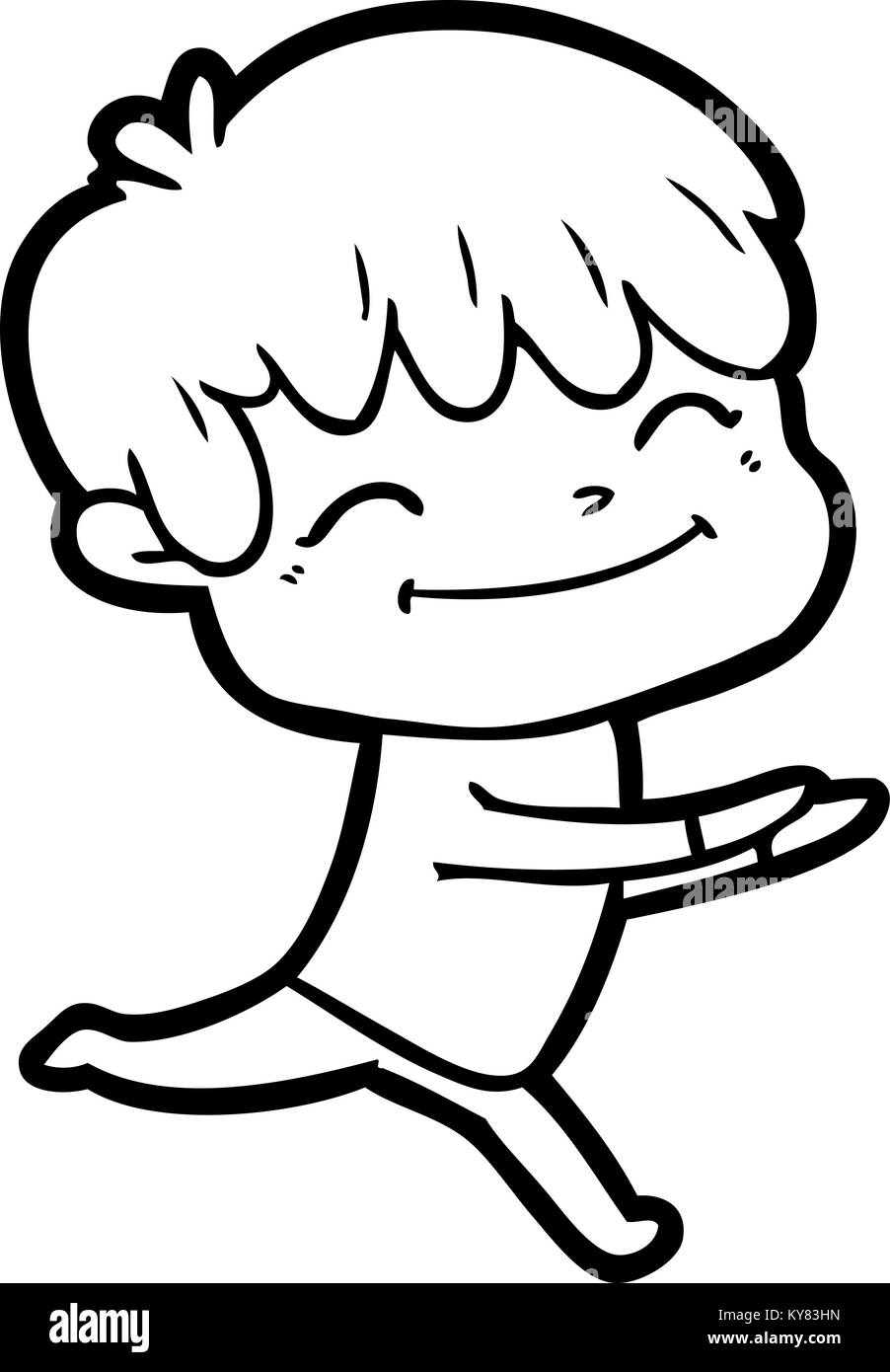 cartoon happy boy Stock Vector Image & Art - Alamy