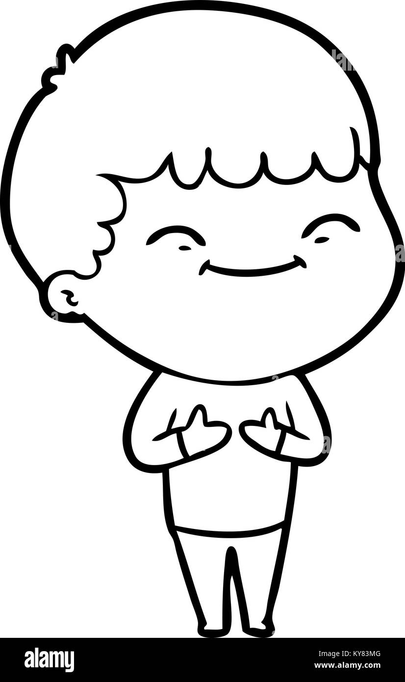 cartoon happy boy Stock Vector Image & Art - Alamy