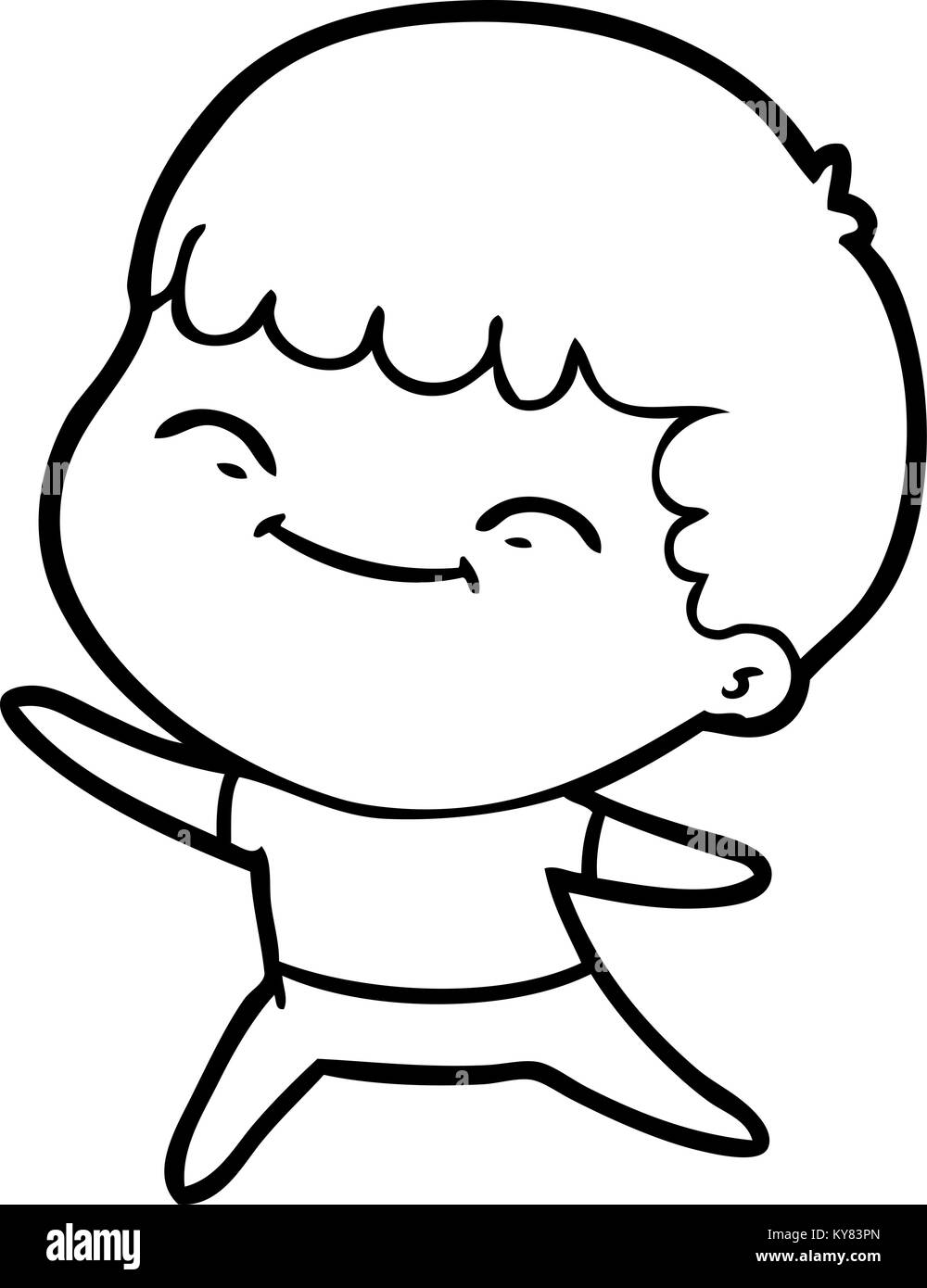 cartoon happy boy Stock Vector Image & Art - Alamy