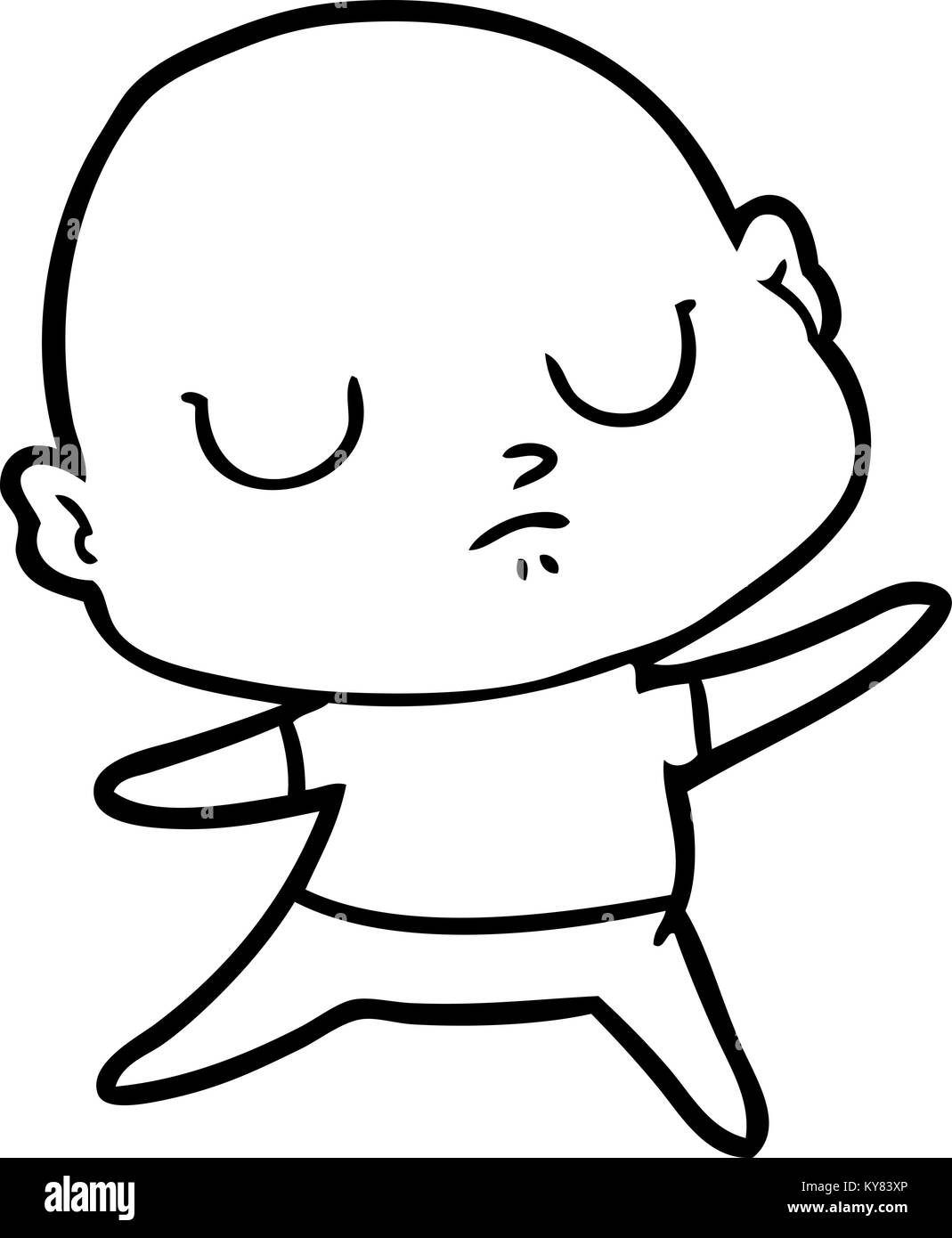 Bald Man Page Coloring Pages