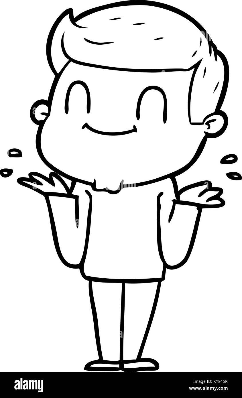 cartoon friendly man Stock Vector Image & Art - Alamy