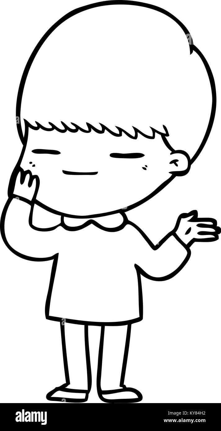 cartoon smug boy Stock Vector Image & Art - Alamy
