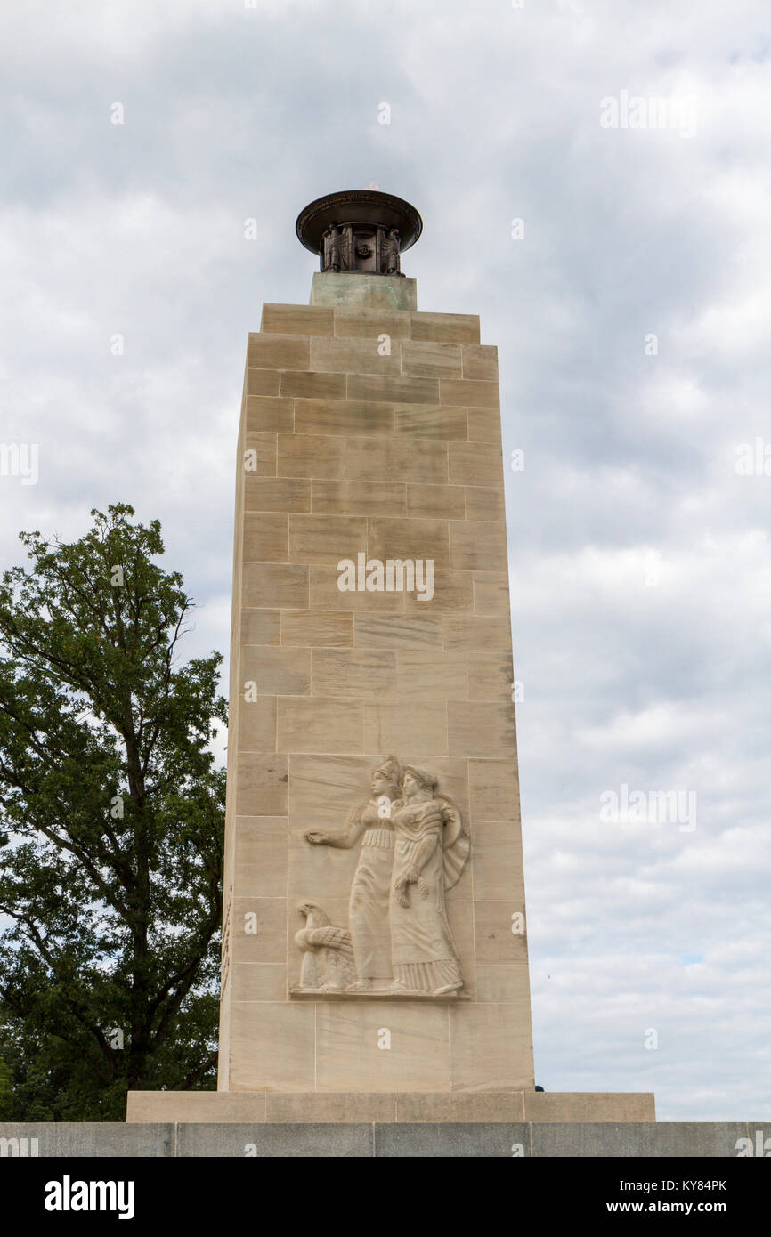 The Eternal Peace Light Peace Memorial, Gettysburg National Military ...