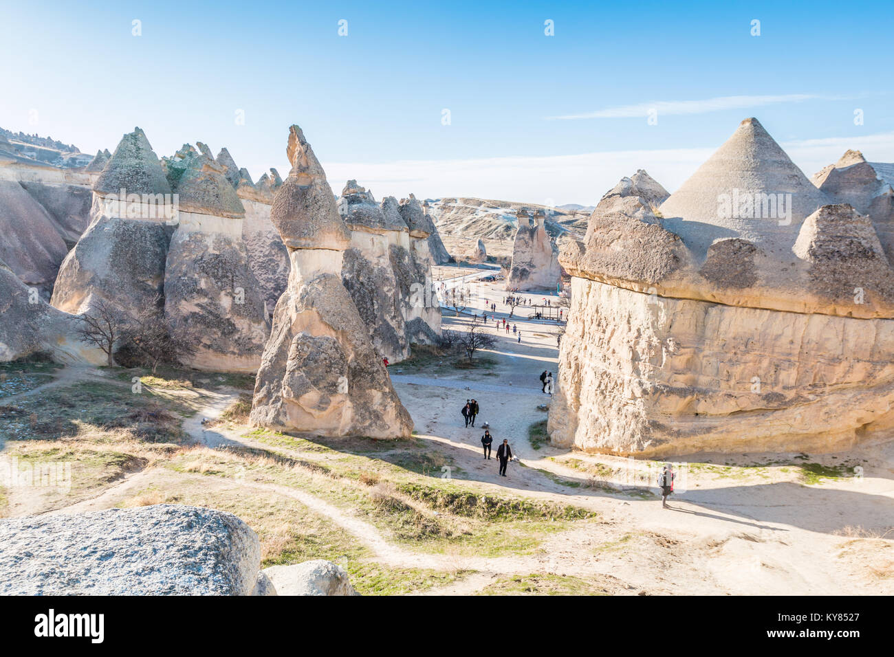 Fairy chimneys in Cappadocia Turkey Stock Photo - Alamy