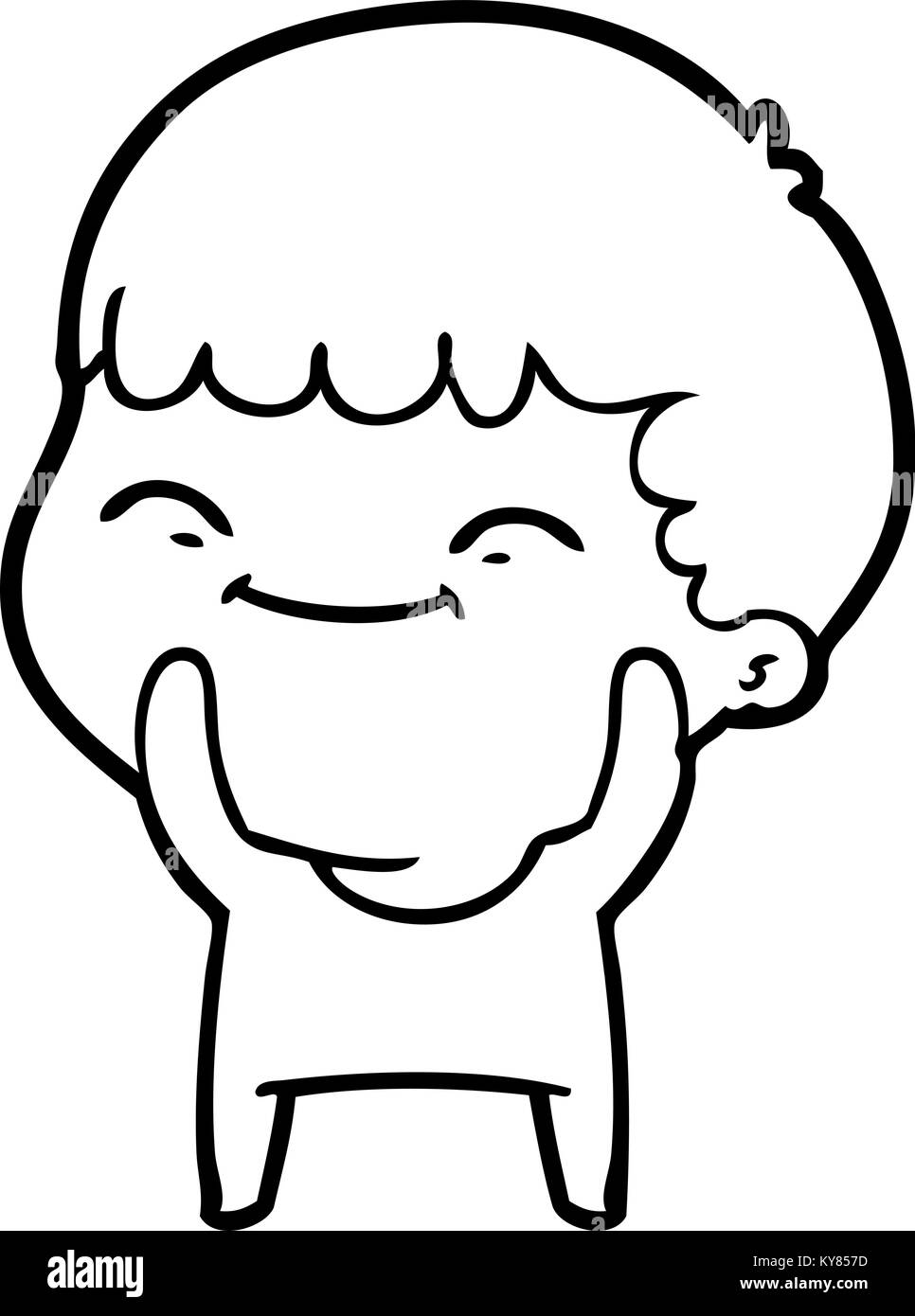 cartoon happy boy Stock Vector Image & Art - Alamy