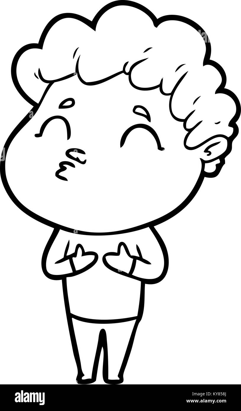 cartoon man pouting Stock Vector Image & Art - Alamy