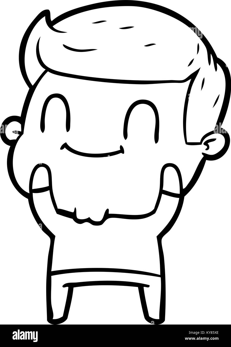 cartoon friendly man Stock Vector Image & Art - Alamy