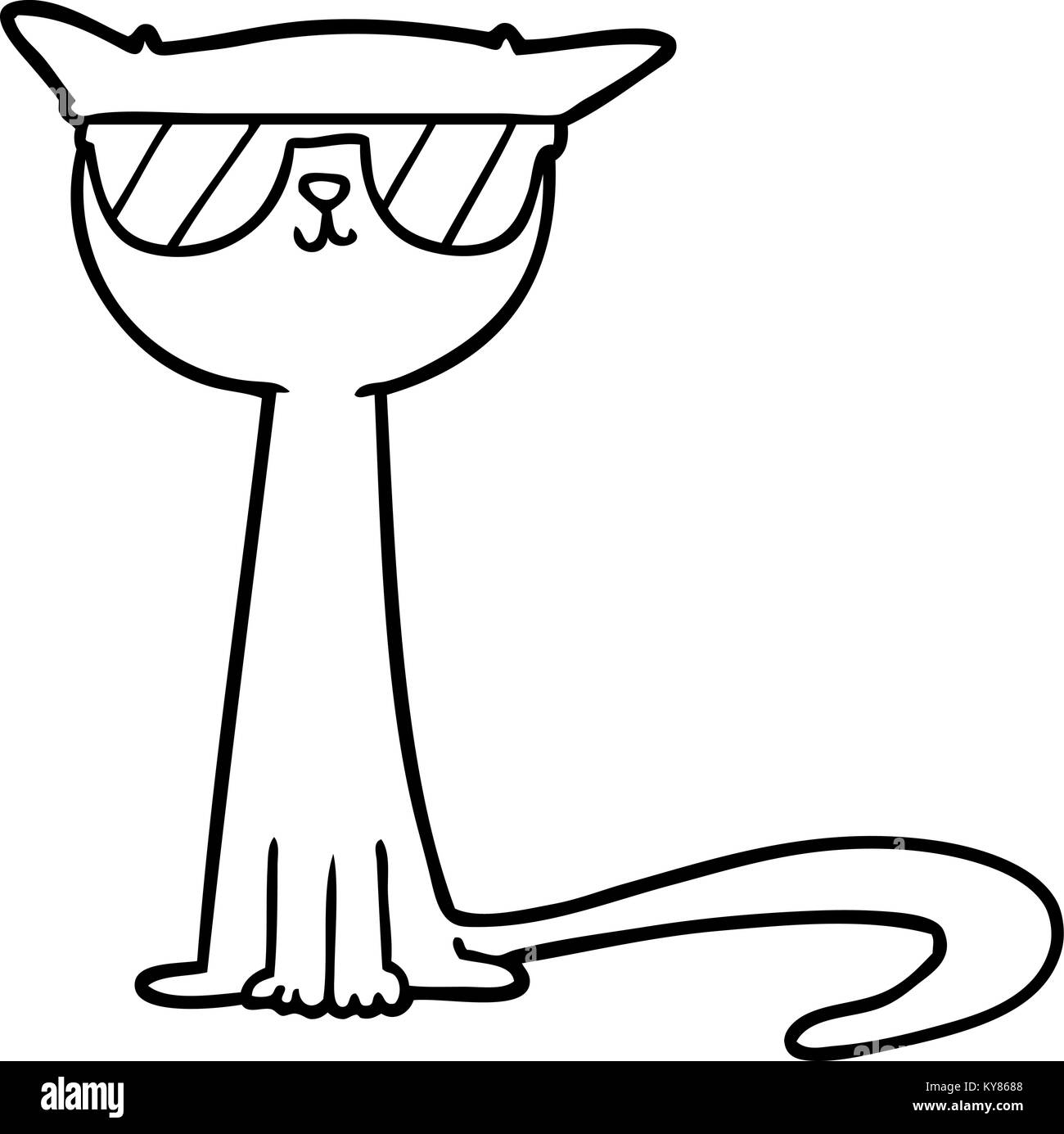 cartoon cool cat Stock Vector Image & Art - Alamy