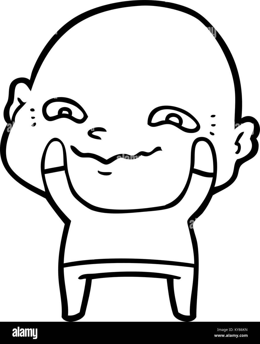 cartoon creepy guy Stock Vector Image & Art - Alamy