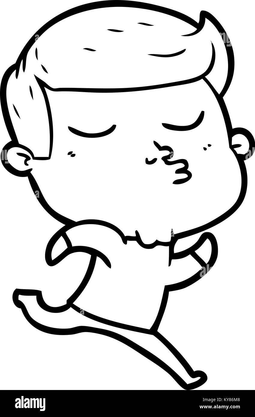 cartoon model guy pouting Stock Vector Image & Art - Alamy