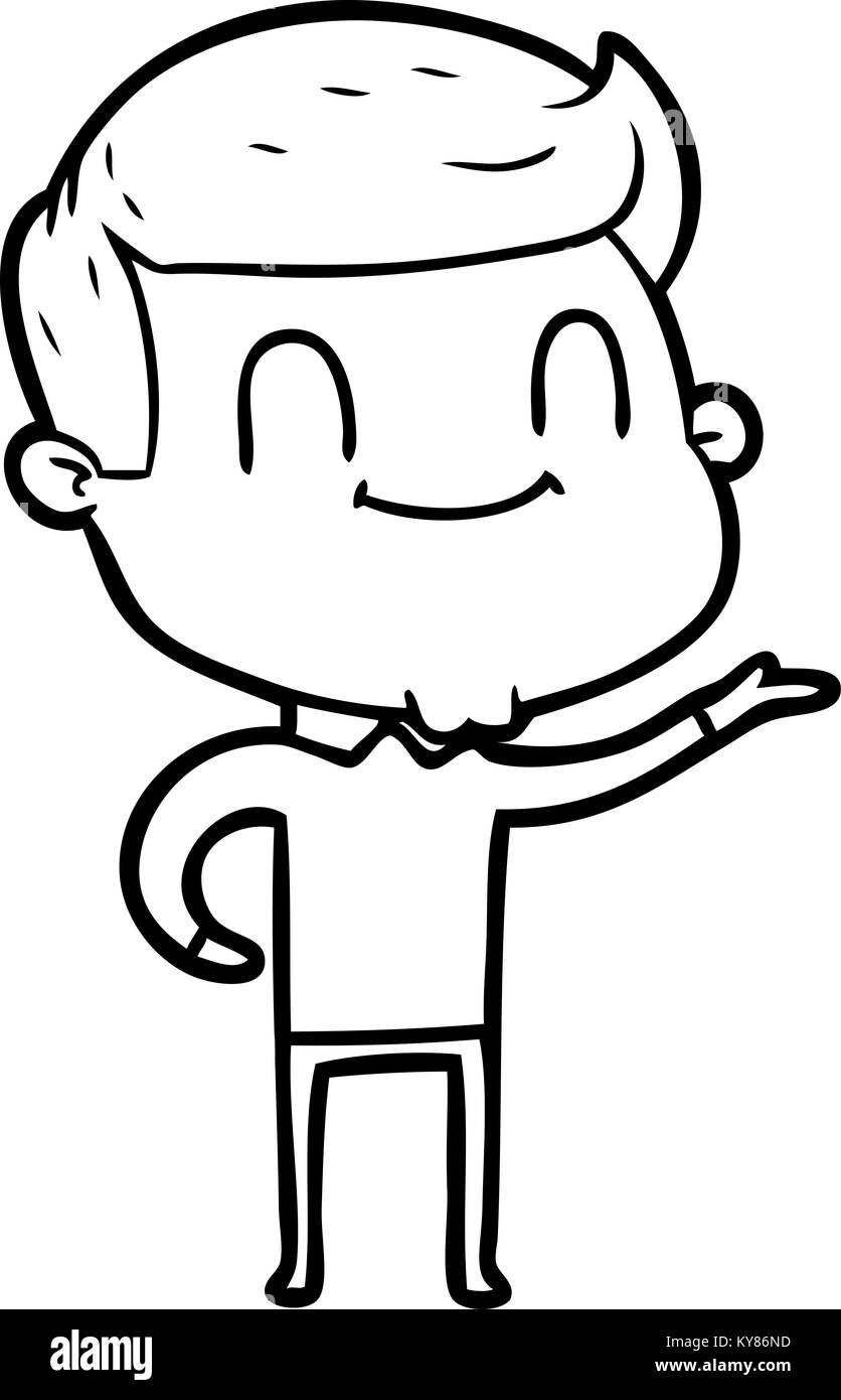 cartoon friendly man Stock Vector Image & Art - Alamy