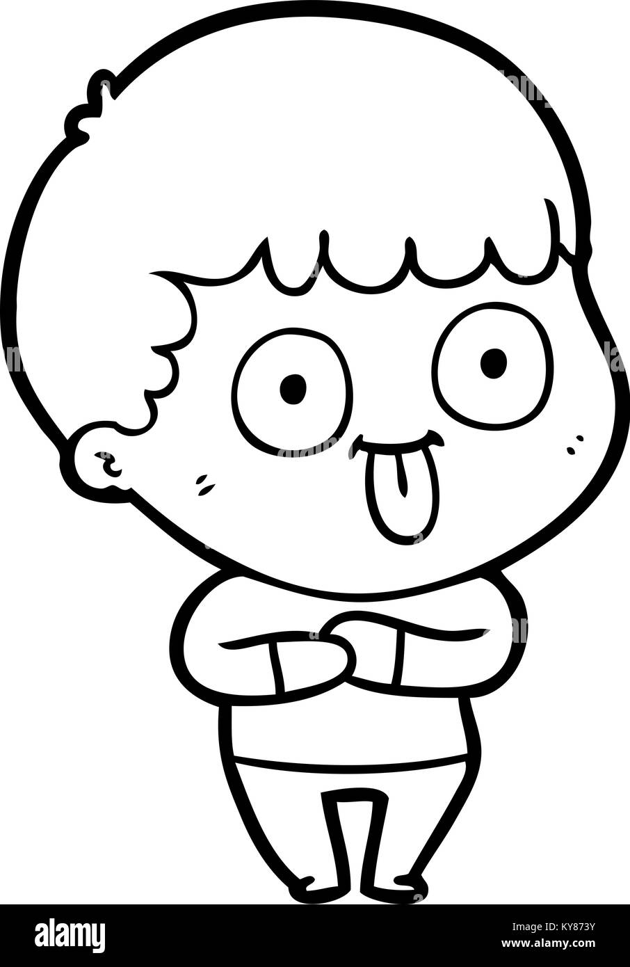 cartoon dumb kid Stock Vector Image & Art - Alamy