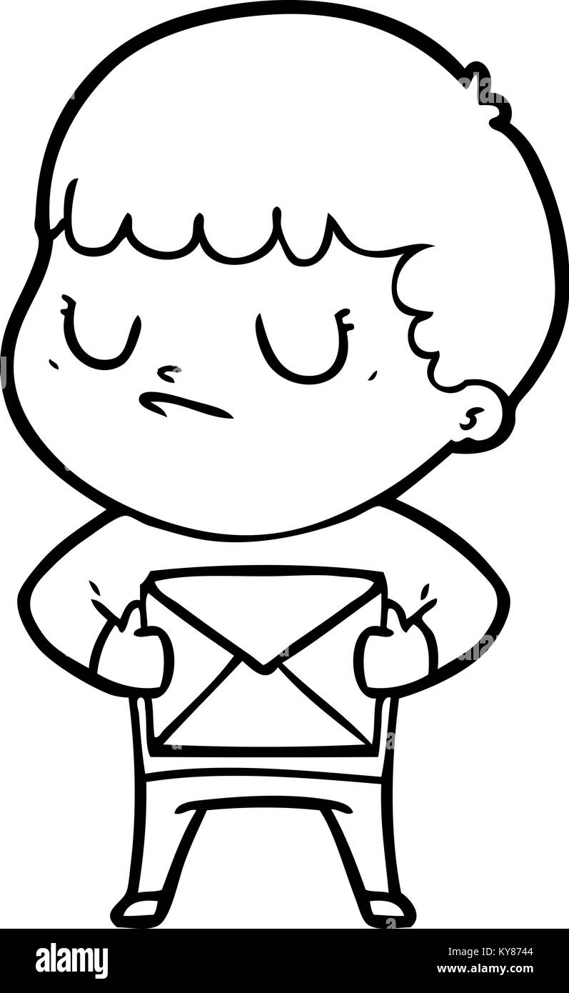 cartoon grumpy boy Stock Vector Image & Art - Alamy