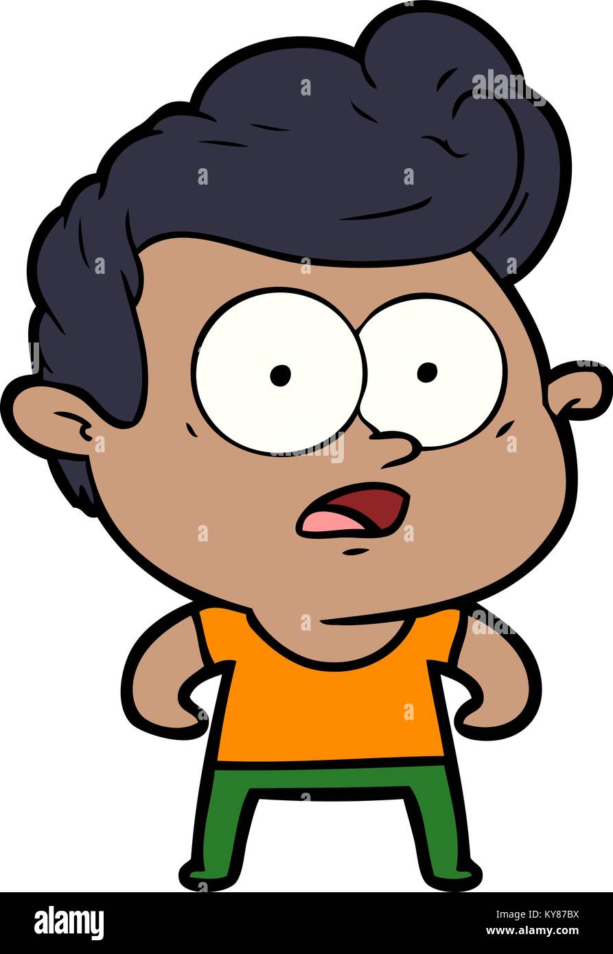 cartoon staring man Stock Vector Image & Art - Alamy