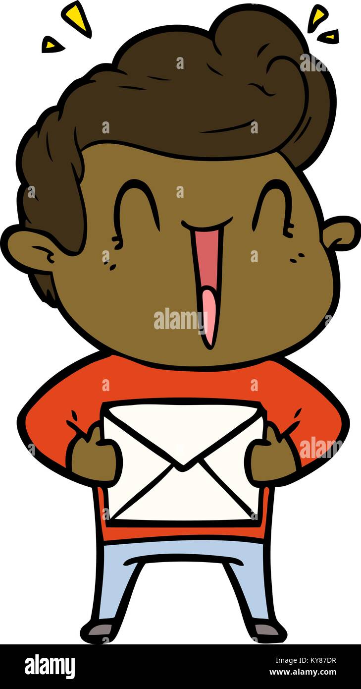 cartoon excited man Stock Vector Image & Art - Alamy