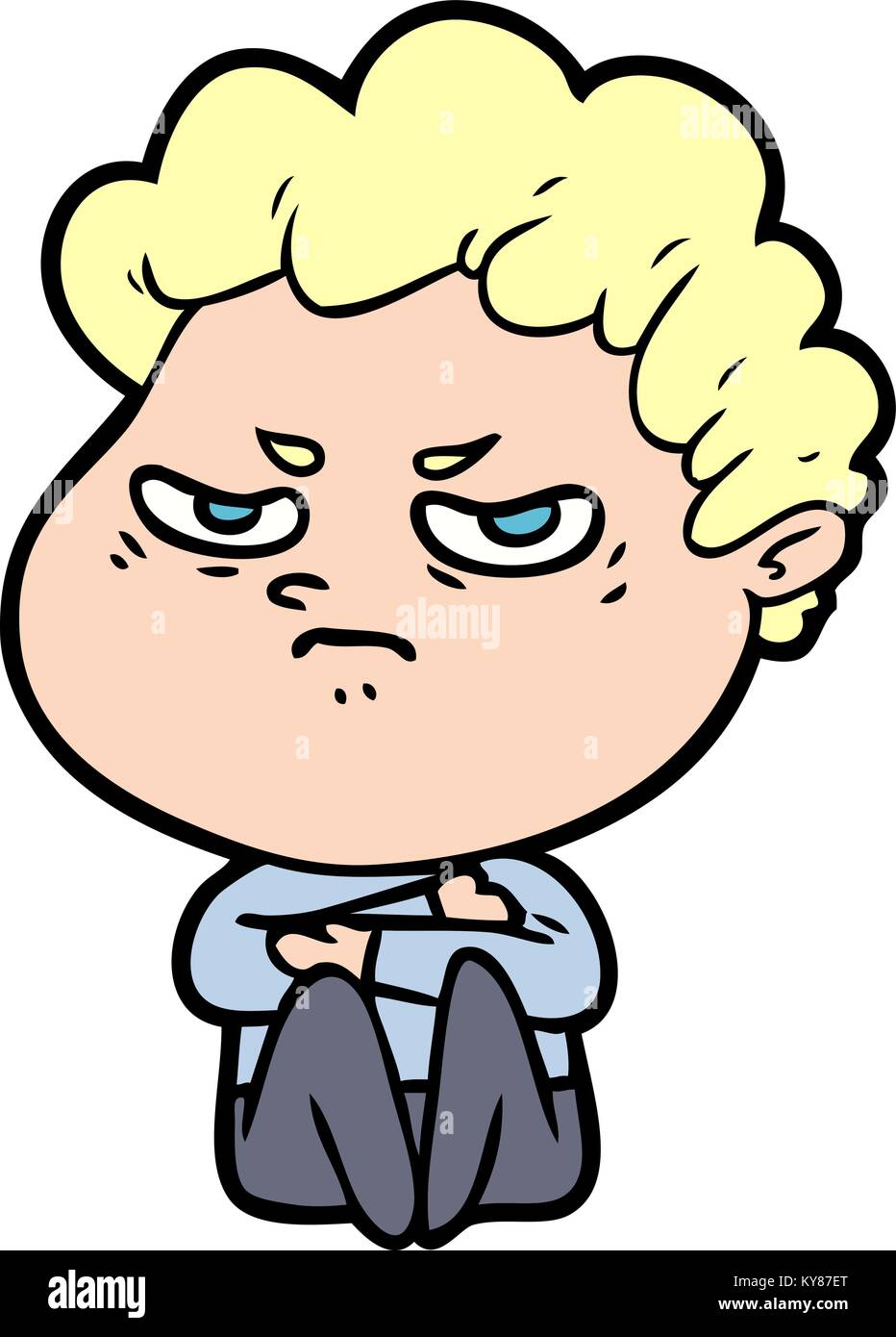 cartoon angry man Stock Vector Image & Art - Alamy