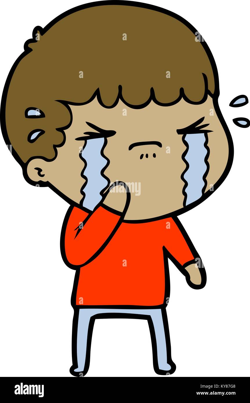 cartoon man crying Stock Vector Image & Art - Alamy
