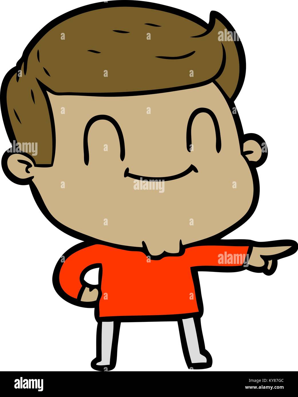 cartoon friendly man Stock Vector Image & Art - Alamy