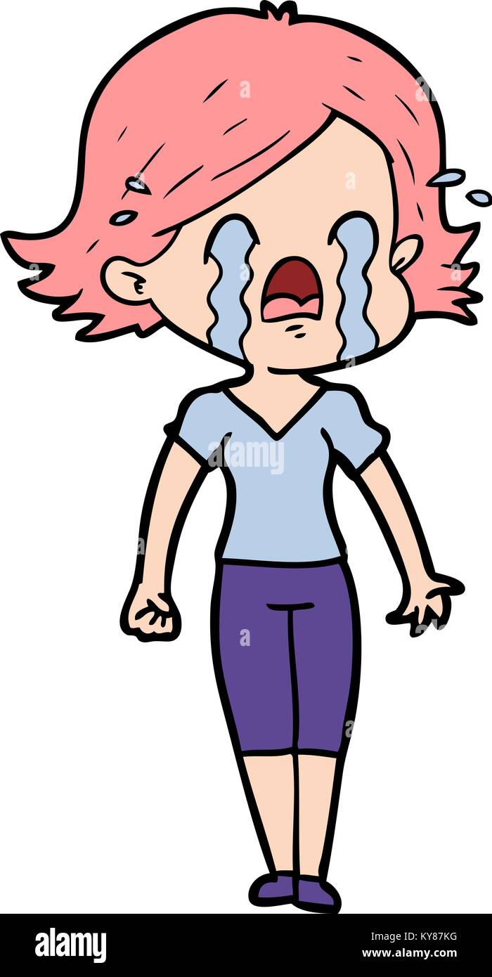 cartoon woman crying Stock Vector Image & Art - Alamy