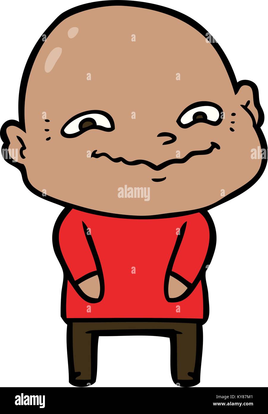 cartoon creepy guy Stock Vector Image & Art - Alamy