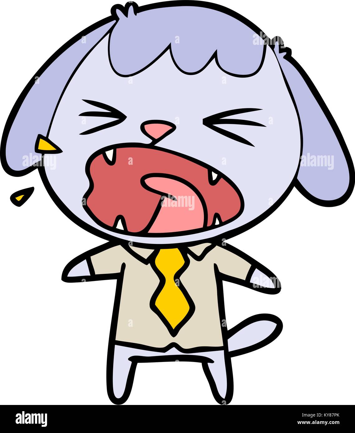 cute cartoon dog barking Stock Vector Image & Art - Alamy