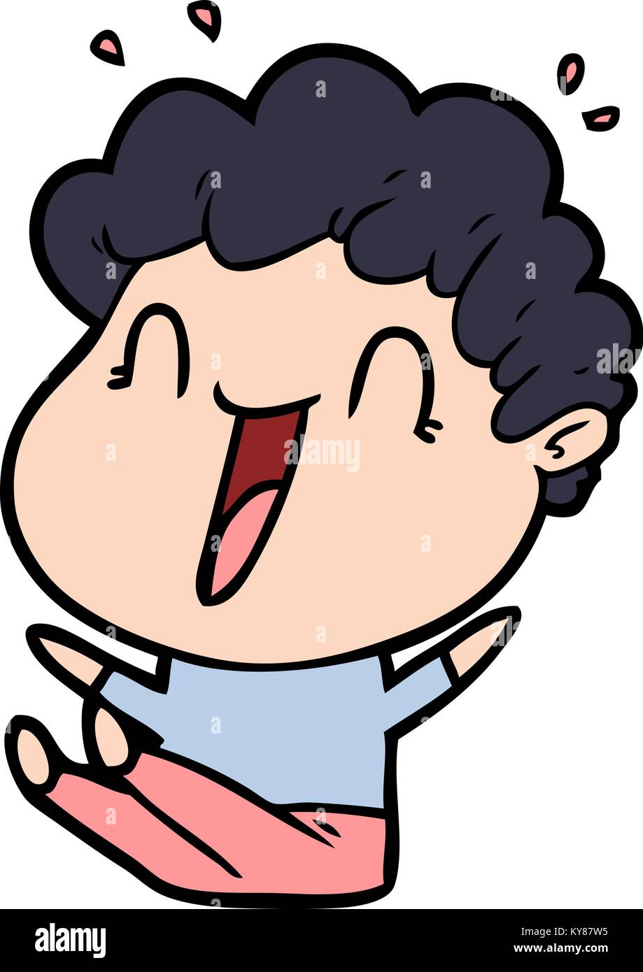 cartoon happy man Stock Vector Image & Art - Alamy