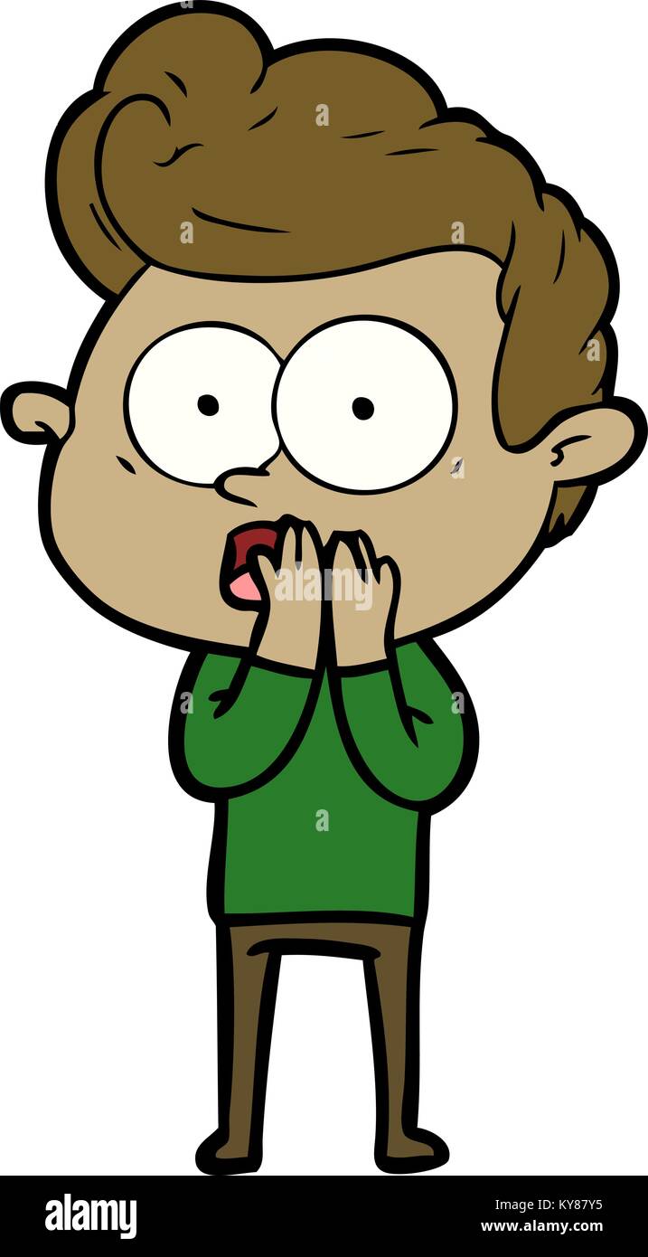 cartoon staring man Stock Vector Image & Art - Alamy